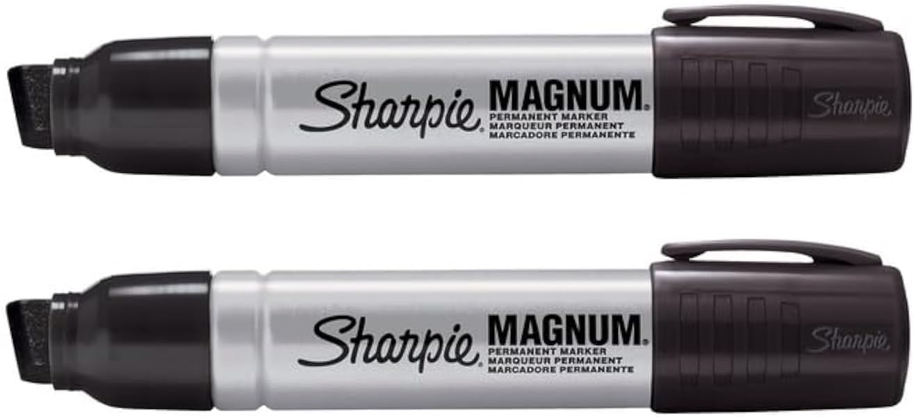 Sharpie Pro Magnum marqueurs permanents , pointe biseautée , noir ...