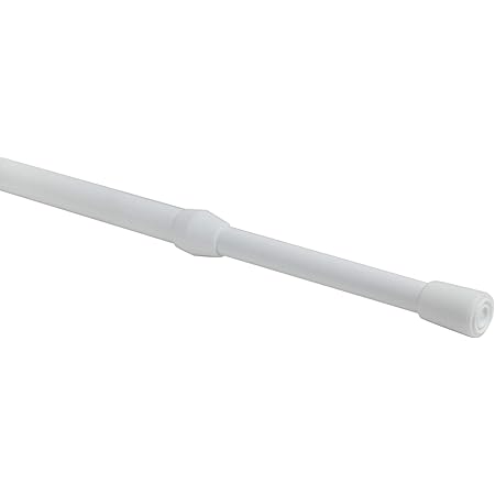 WHITE SPRING LOADED TENSION ROD 154-250cm (61-98) : Amazon.co.uk: Home ...
