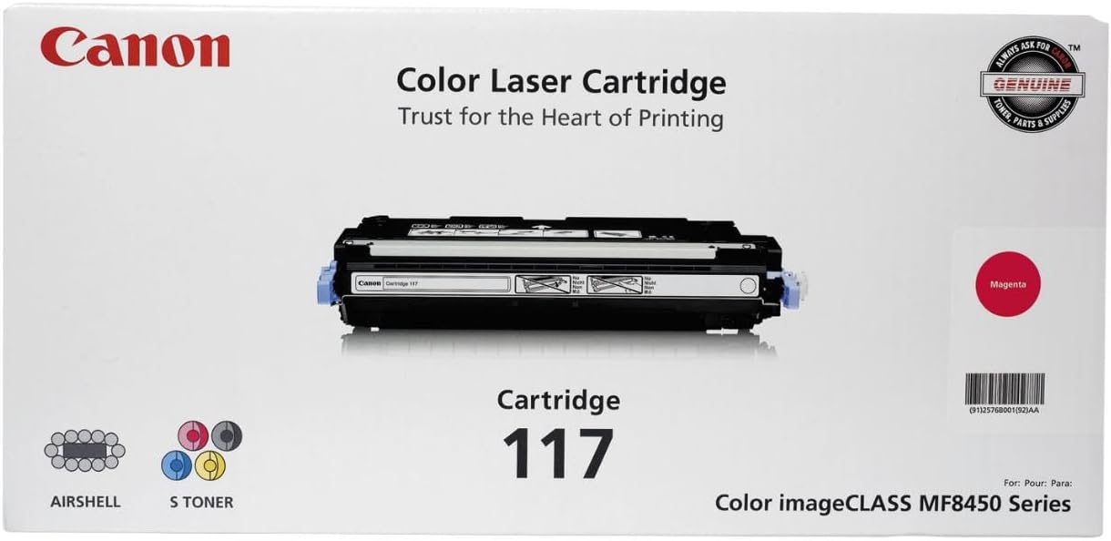 Amazon.com: Canon (CRG-117M) imageCLASS MF8450c Magenta Toner (4,000 ...