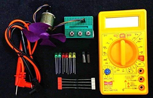 digital multimeter with mini breadboard and motor : Amazon.in ...