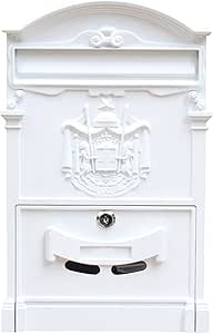 Amazon.com: Mailbox Locking Wall Mount Mailbox with Key Lock, Vintage ...