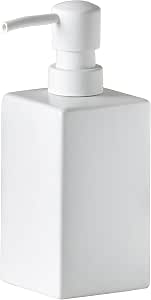 Square Matte White Soap Dispenser Ceramic Hand Soap and Lotion ...
