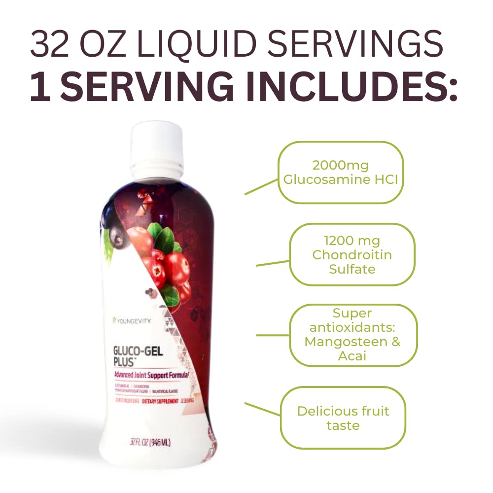 Buy Youngevity Gluco-Gel Plus™ - Glucosamine 2000mg Chondroitin 1200mg ...