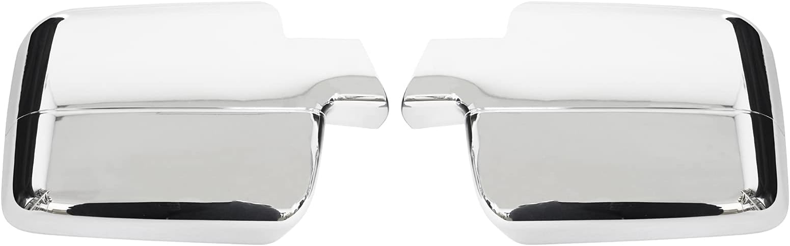 Amazon.com: X AUTOHAUX 1 Pair Exterior Triple Chrome Plated Top Half ...