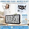 Amazon.com: TXL Atomic Wall Clock with Backlight, Battery Operated ...