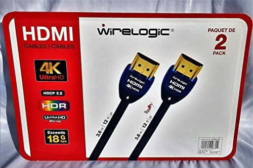 Amazon.com: WireLogic 12 Feet Sapphire HDMI Cable 2-pack : Electronics