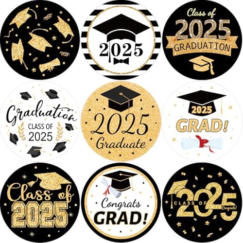 Amazon.com: Zerunyiw 1.5 Inch Graduation Stickers Class of 2024, 500Pcs ...