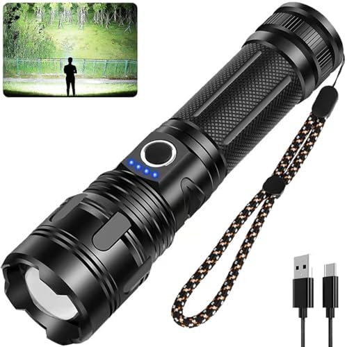 Rechargeable Flashlight 20,0000 Lumens, BCOTE Super Bright Led ...