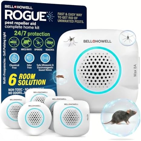 Amazon.com : Bell+Howell Upgraded 2025 Ultrasonic Pest Repeller Indoor ...