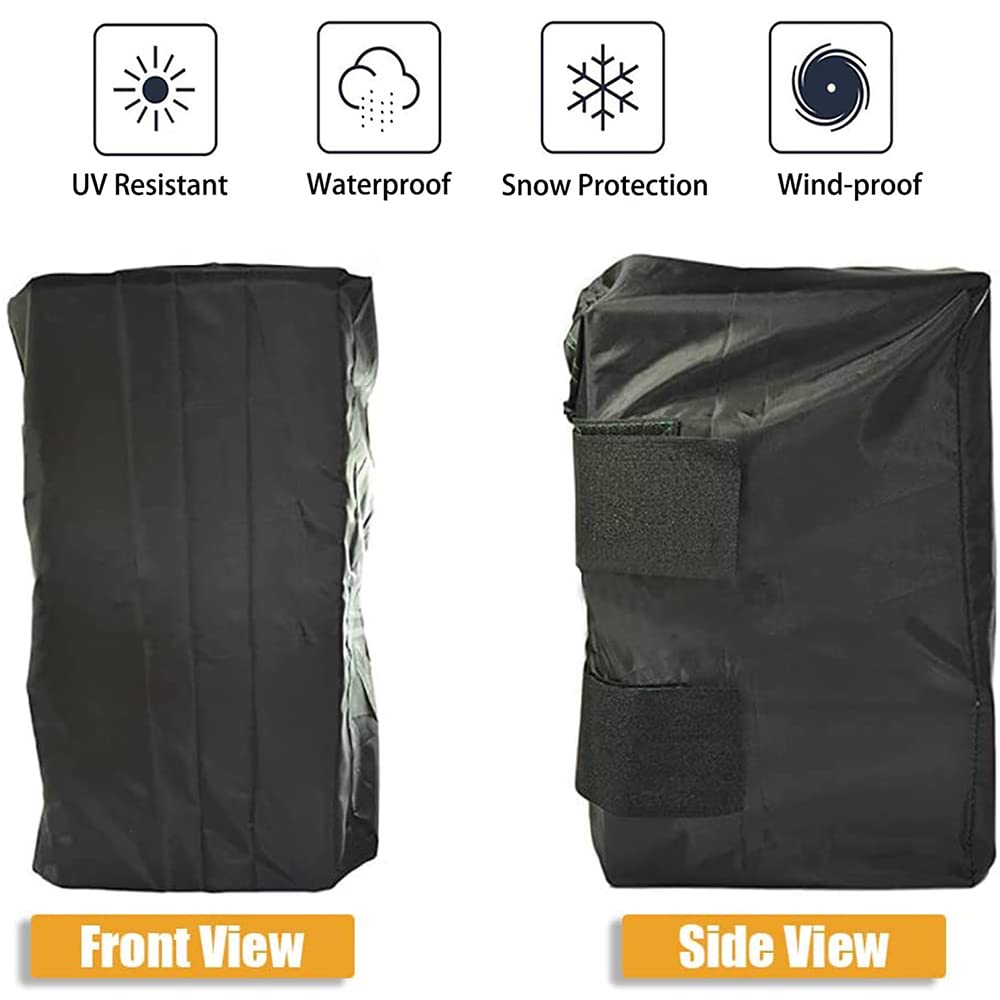 Skyour Wall Mountable Outdoor Indoor Speaker Covers Black Weatherproof ...