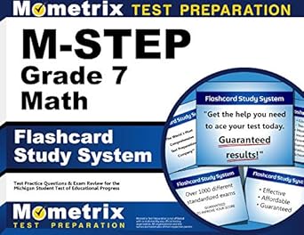 Amazon.com: M-STEP Grade 7 Mathematics Flashcard Study System: M-STEP ...