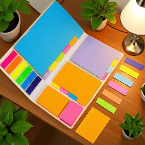 Sticky Notes Set Sticky Notes Divider Lined Dotted 410 Sheets Total ...