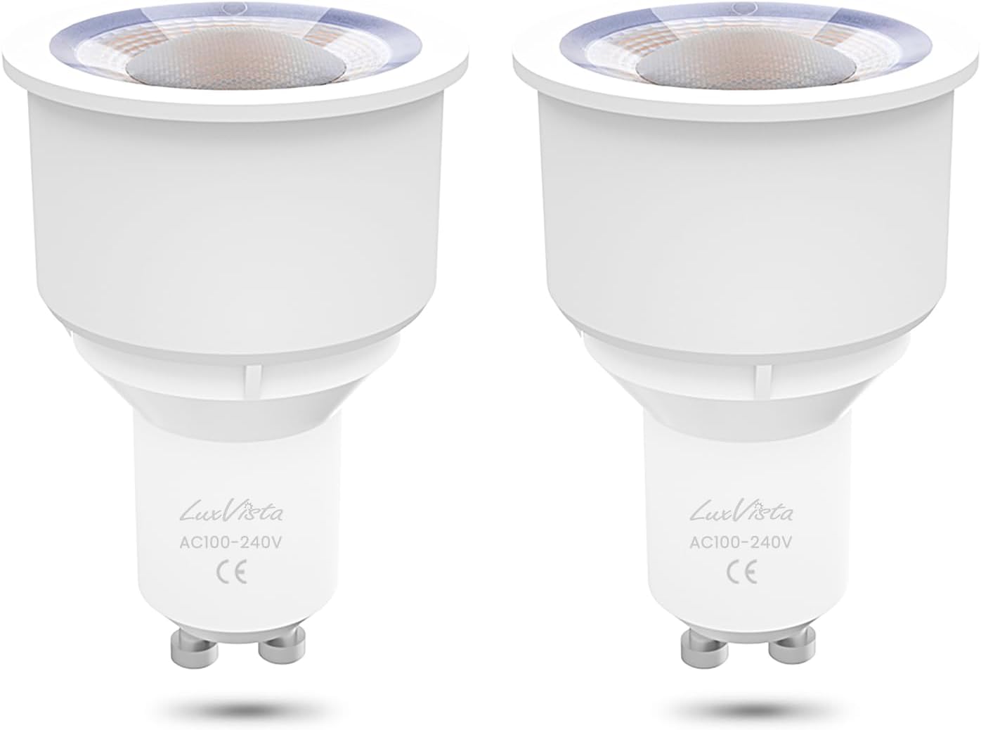 Luxvista GU10 Long Neck LED Bulbs, 9W Warm White 3000K Non-dimmable ...