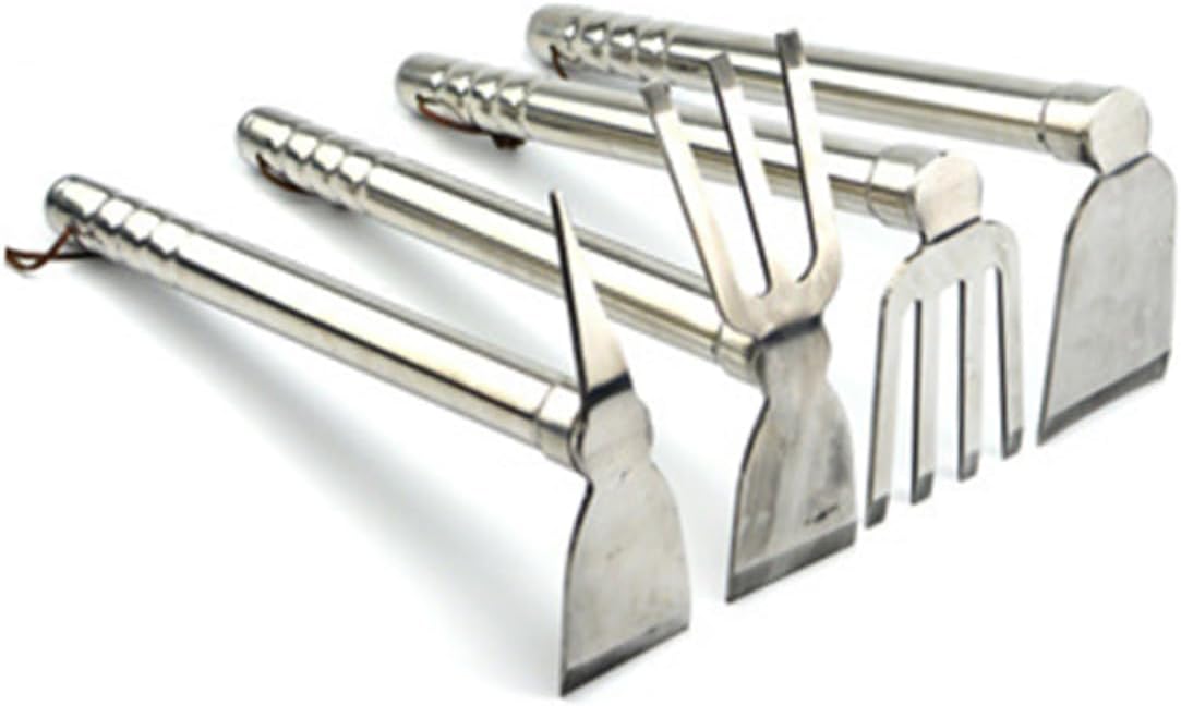 Amazon.com : Kisangel Garden Hoe Small Stainless Steel Double Use Tool ...