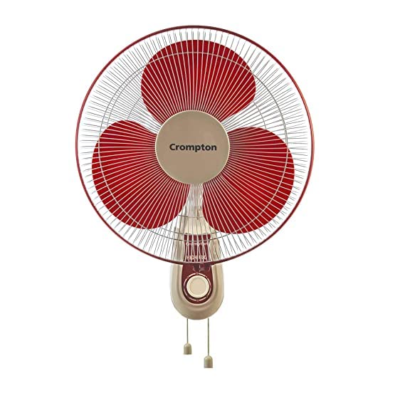Buy Crompton High Flo Neo 400 MM Wall Mount Fan (Crimson Red, Pack of 1 ...