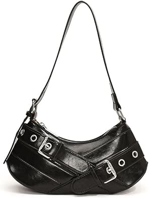 Amazon.com: Women's Y2k Shoulder Bag Vintage Burgundy Red 90s Purse ...