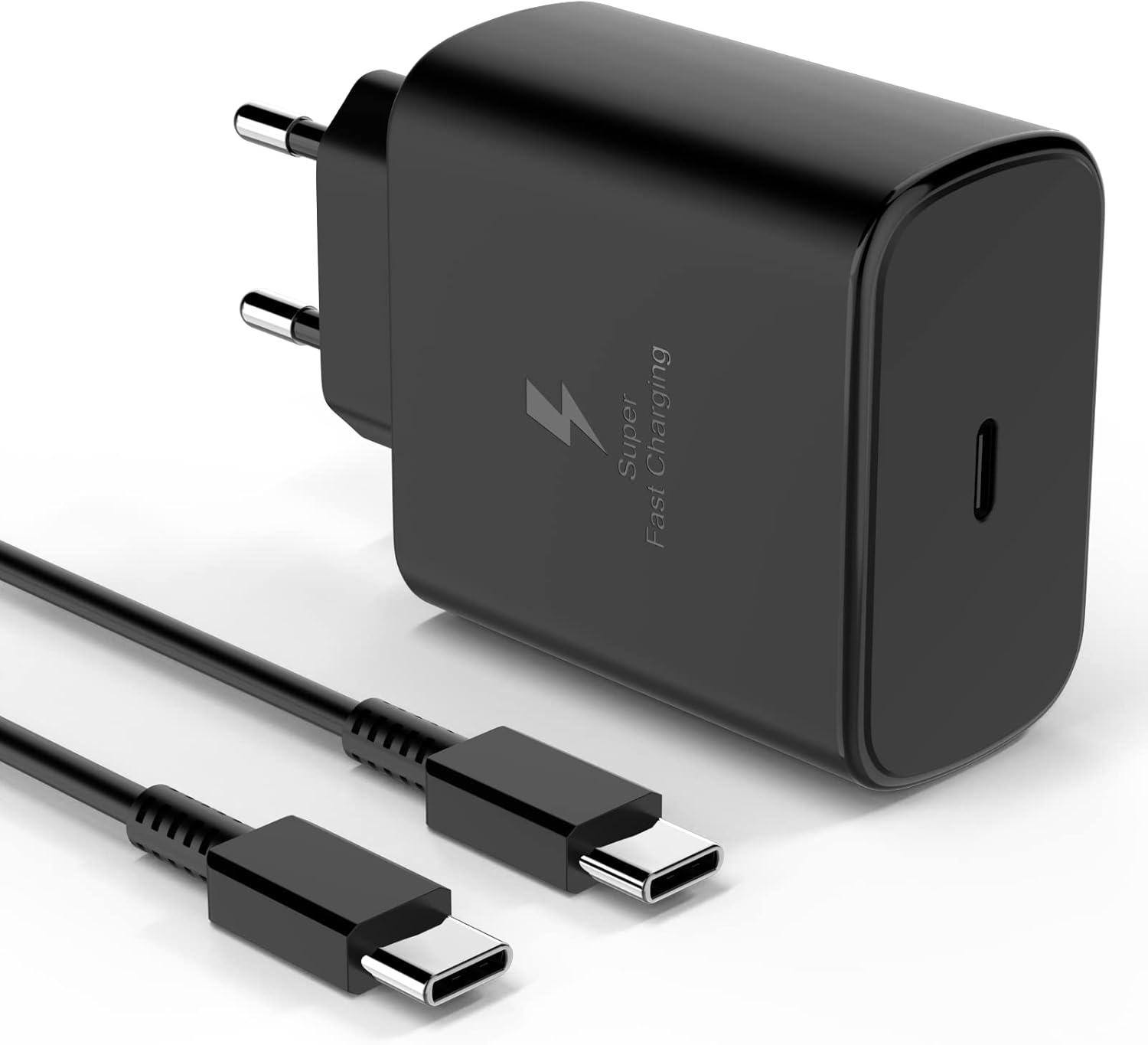 Chargeur Charge Rapide 45W pour Samsung Galaxy S24 Ultra, S23 Ultra, S22 Plus, S21, S21+, S20 ...