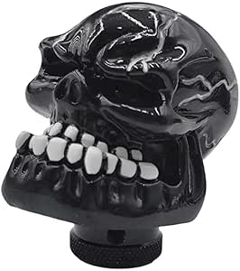 Amazon.com: LAINLOY Skull Car Gear Shift Knob, Big Tooth Skull Stick ...