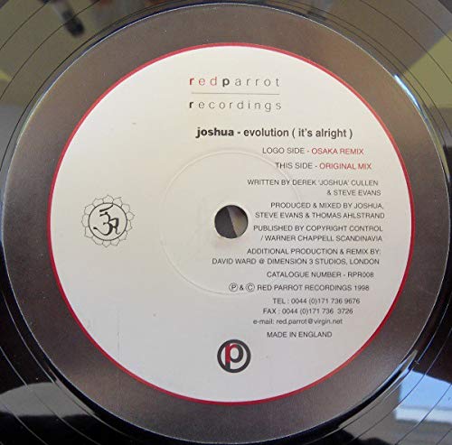 Joshua - Evolution (It's Alright) - Red Parrot Recordings - Joshua ...