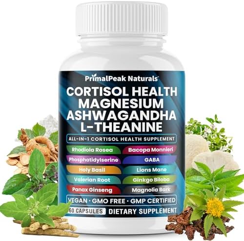 Amazon.com: PrimalPeak Naturals Cortisol Supplements for Women and Men ...