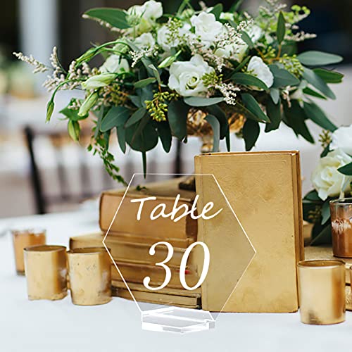 Acrylic Place Cards with Holders Victop 30pcs Wedding Table Place Name ...