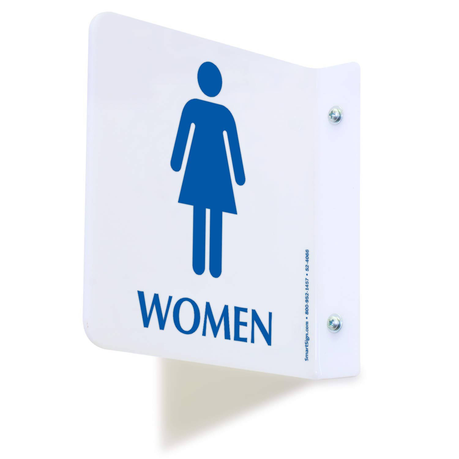 Amazon.com : SmartSign Women's Restroom Projecting Sign | Double Sided ...