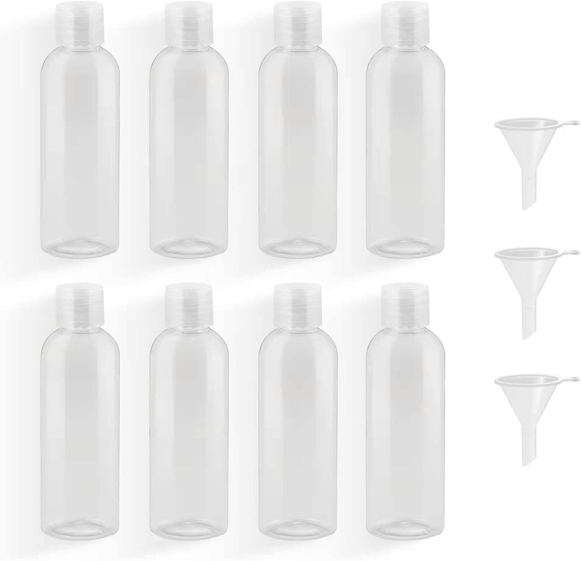 DNGH Bottiglie Viaggio 100 ml Plastica Bottigliette Viaggio Trasparenti ...