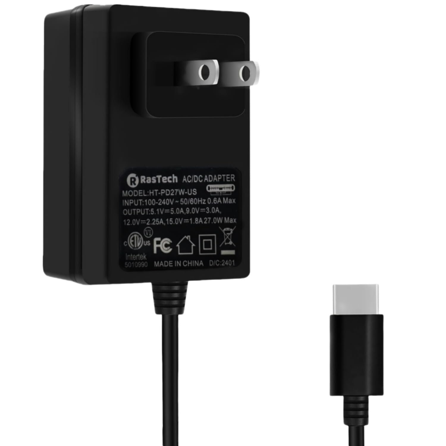 Snapklik.com : RasTech PD 27W Power Supply For Raspberry Pi 5 51V 5A ...