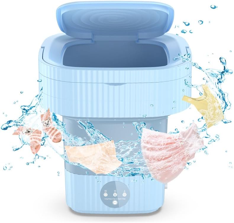 Portable Washing Machines, 10L Foldable Mini Washing Machine, Compact ...