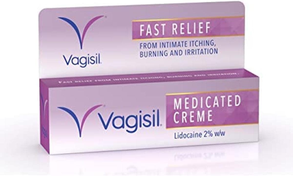 VAGISIL Medicated Creme For Women with Lidocaine, Fast Relief from ...