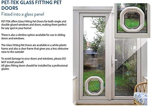 Catwalk Dog or Cat Door White Glass Fit Dual Glaze – BigaMart