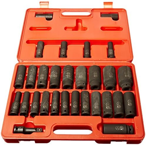 Amazon.com: ATD Tools 4901 1/2" Drive 29-Piece SAE and Metric Deep ...