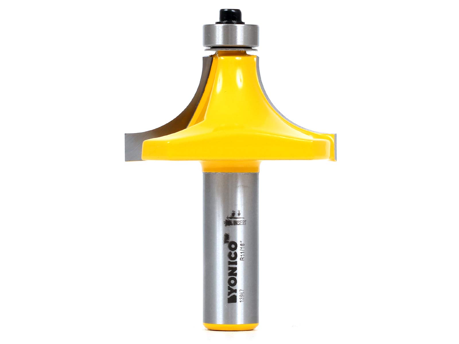 Yonico 13967 11/16-Inch Radius Round Over Edge Forming Router Bit 1/2 ...