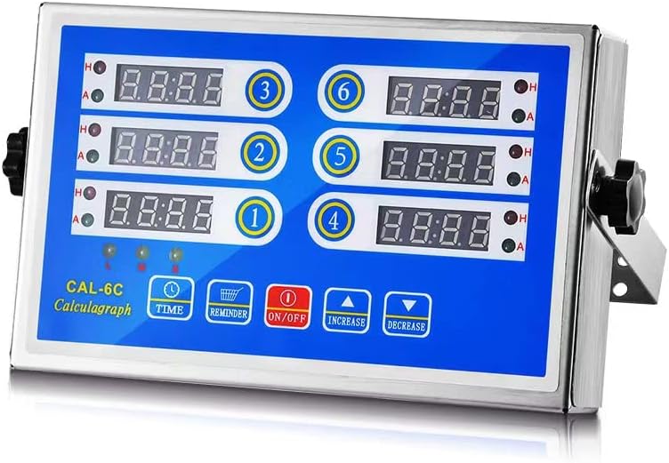 Amazon.com: Commercial 6 Channel Timer - DEGOTM Kitchen Stainless Steel ...