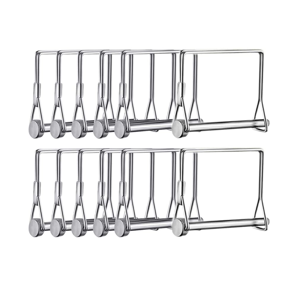 12 Pcs 1/4x4 Inch Wire Lock Pin Heavy Duty Trailer Coupler Pin Set ...