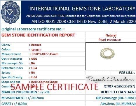 Buy Galaxy Gems Sache Moti Ka Haar Traditional South Sea Pearl Mala ...