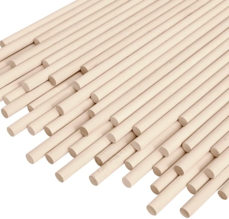 Amazon.com: Pennsylvania Woodworks Maple Wooden Dowel Rods - Solid ...