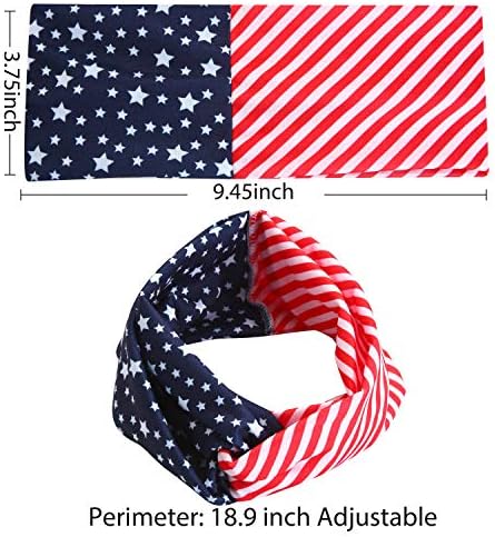 Amazon.com: JOYIN 2 Pcs Patriotic Accessories of US American Flag ...