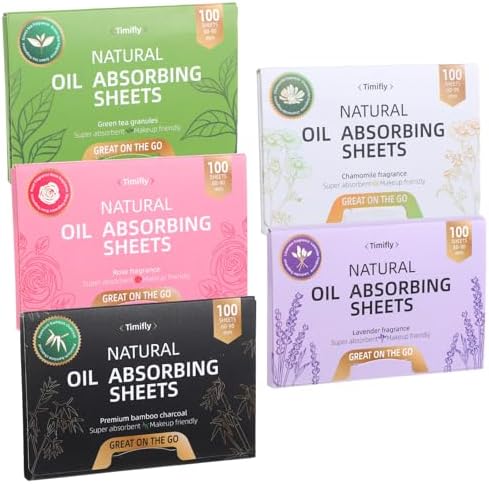 Amazon.com : Hpmjz Oil Blotting Sheets 5 PCS (500 Counts) Oily Control ...