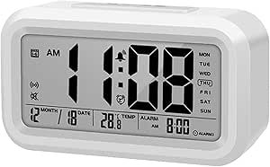 clock English Talking Speaking Clock Digital Bedroom Wake Up Alarm ...