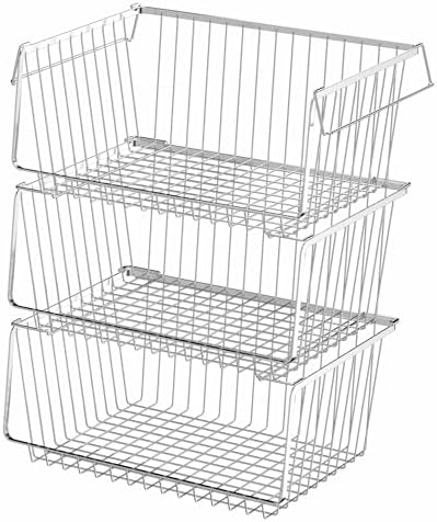 Amazon.com - Oceanstar Stackable Metal Storage Set BSS1811 for Pantry ...