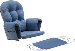 5Pcs Glider Rocker Cushions Set - Velvet Glider Rocker Replacement ...