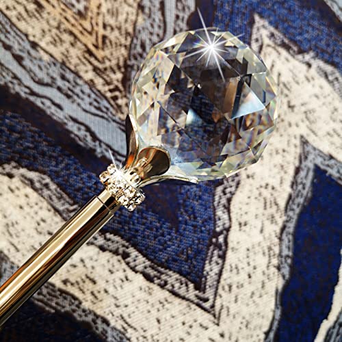 GlSAKE Crystal Scepter White Fairy Princess Wand Queen Scepter Fancy ...