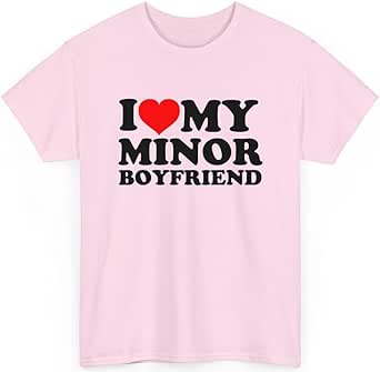 I Love My Minor BF T-Shirt - Light Pink, I Love My BF T-Shirt, Love My ...