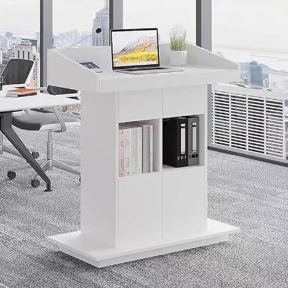 Amazon.com: Large Podium Solid Wood Lecterns with 2 Spacious Drawers ...