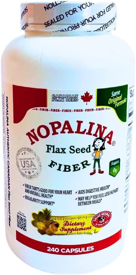 Amazon.com: Nopalina Flax Seed Plus Capsules 240 Capsules : Health ...