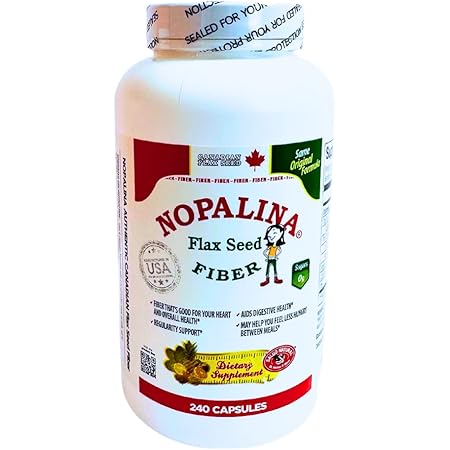 Amazon.com: Nopalina Flax Seed Fiber 120 Capsules : Health & Household