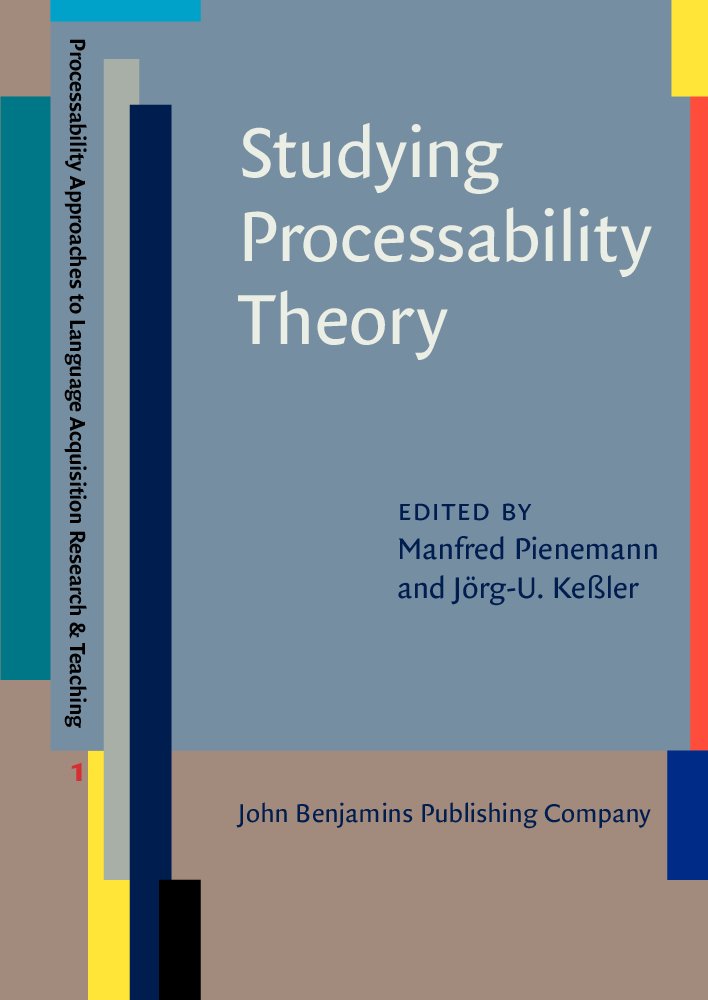 Amazon.com: Studying Processability Theory (Processability Approaches ...