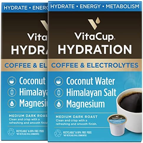 Amazon.com: VitaCup Hydration Coffee Pods, Coffee That Hydrates You w ...
