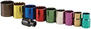 Amazon.com: MDMprint 3/8 in. Drive SAE Color-Coded Socket Set, 10-Piece ...